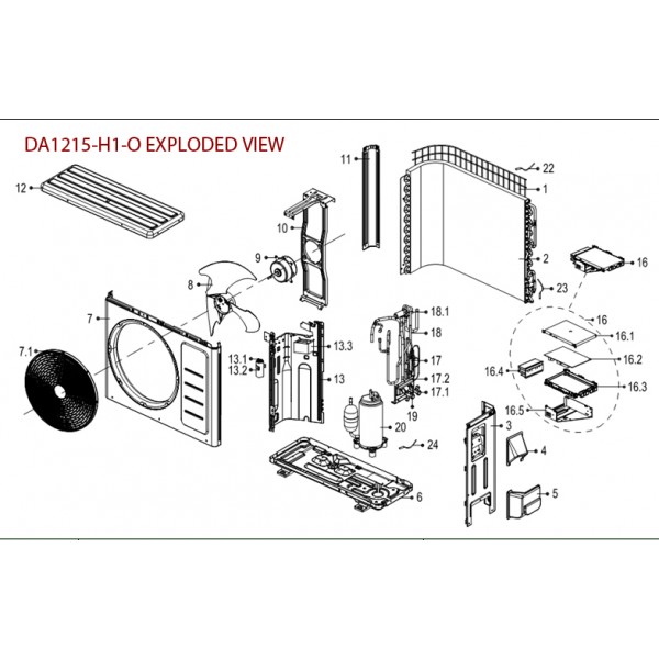 Pipe Temperature Sensor Assembly For DA1215 OUTDOOR DA1821 OUTDOOR